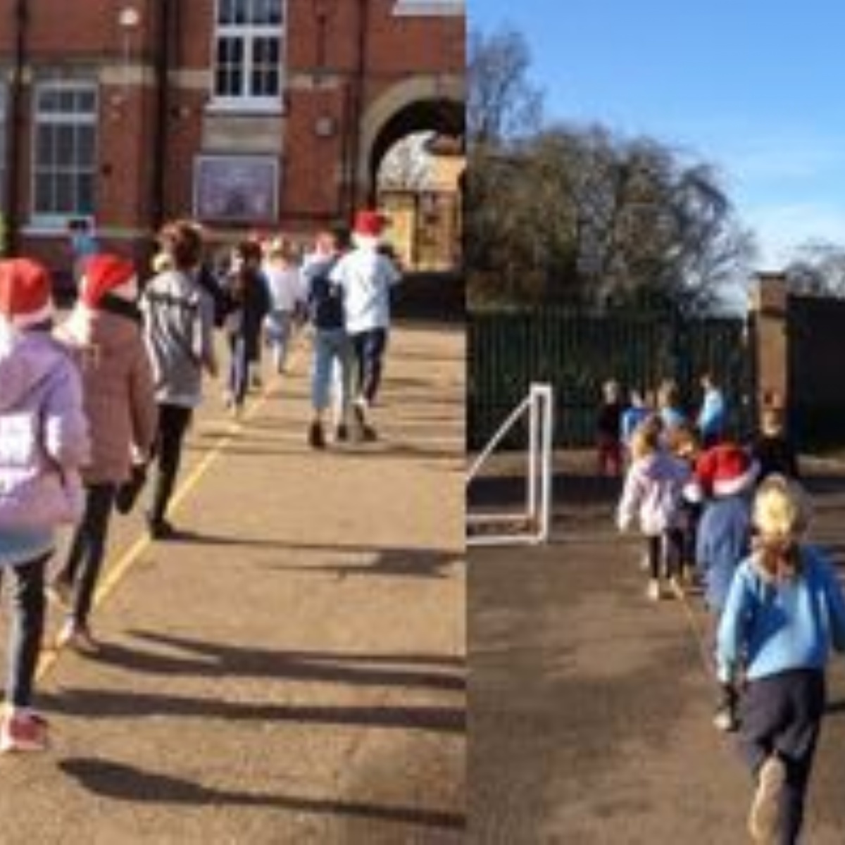 Tetherdown School - The Daily Mile, Santa Run